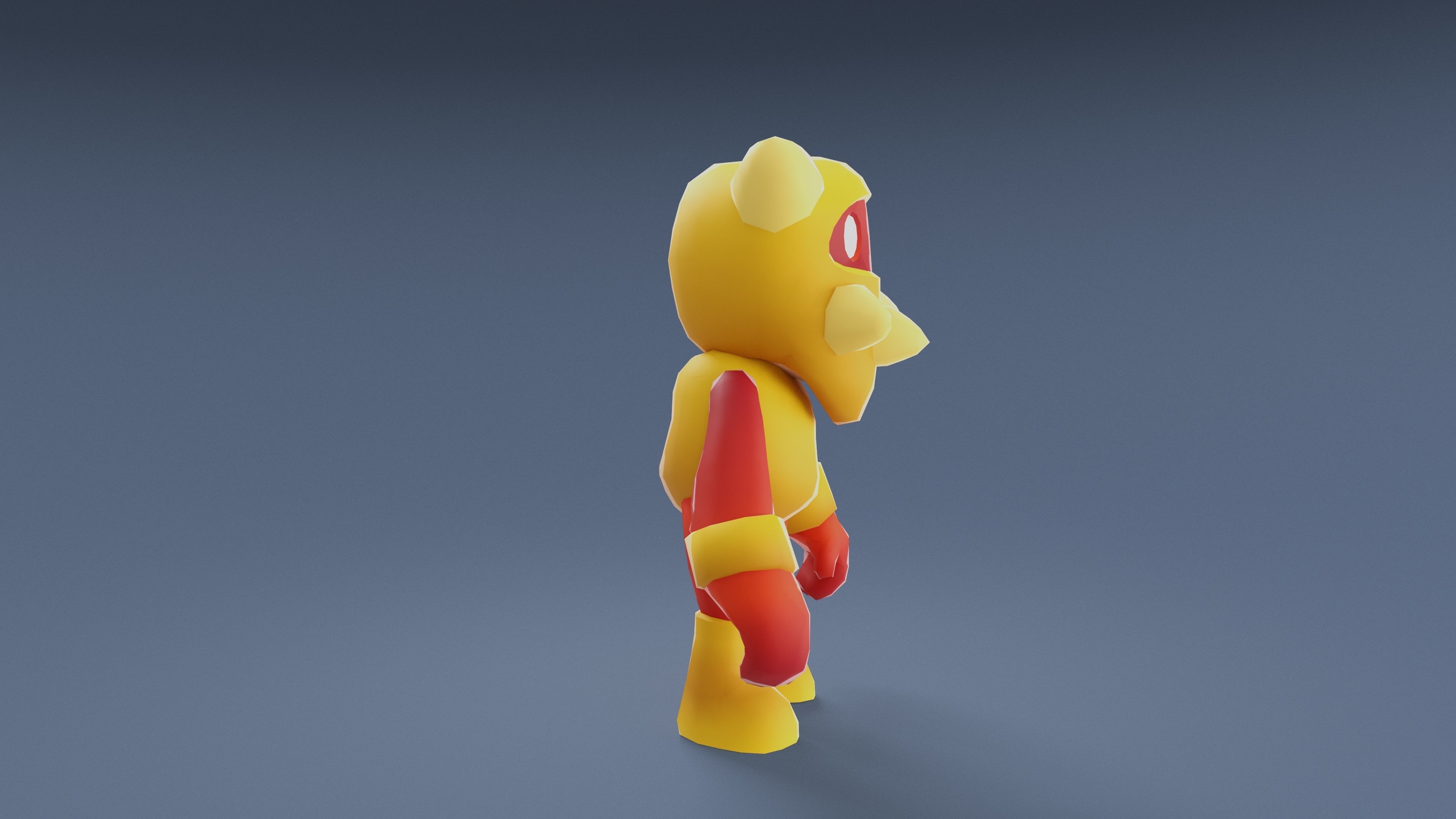 3D model Cartoon Characters - Medium Armored Warrior VR / AR / low-poly ...