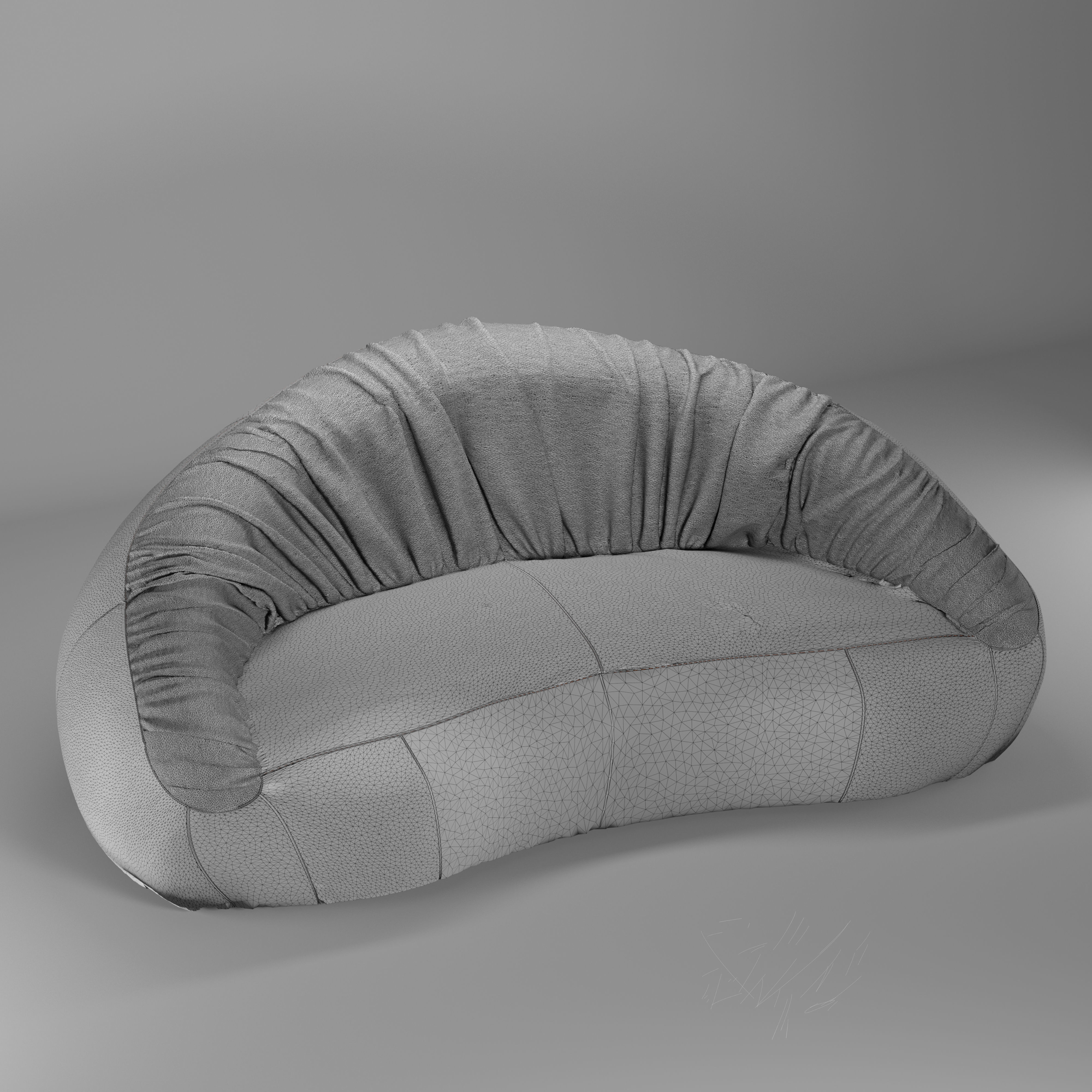pangolin sofa by egg designs 3D model | CGTrader
