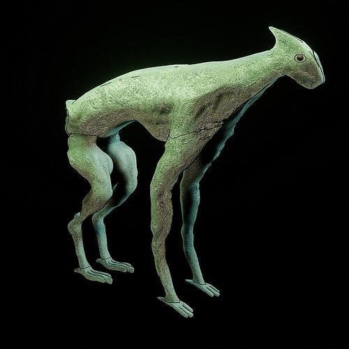 3D model Alien Dog VR / AR / low-poly | CGTrader