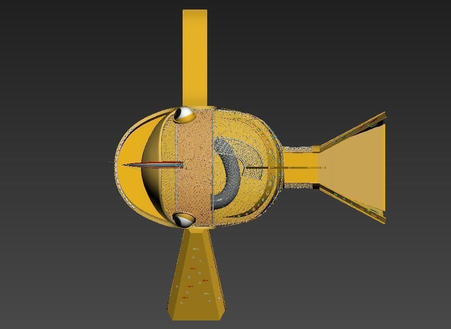 Ocean theme fish playground equipment 3D model | CGTrader