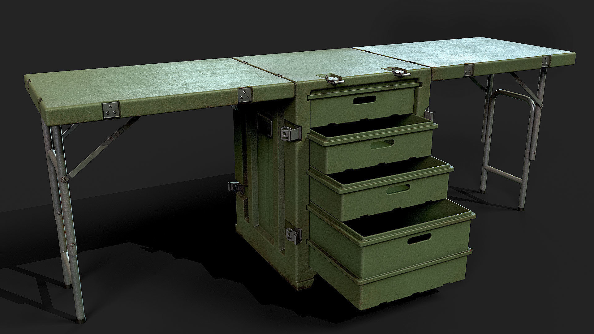 3D model Military Desk VR / AR / low-poly | CGTrader