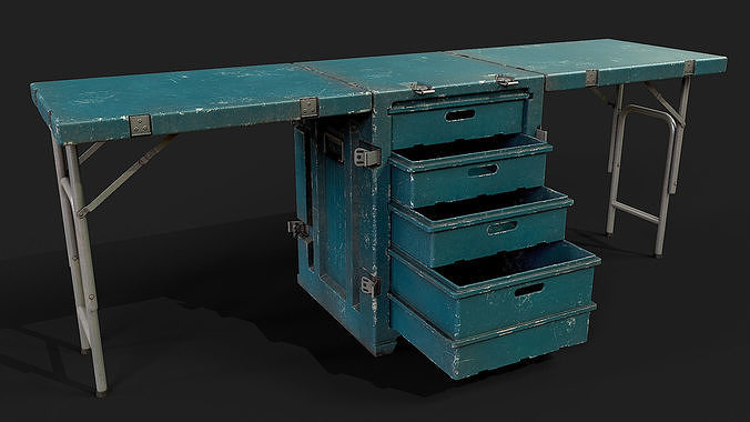 3D model Military Desk VR / AR / low-poly | CGTrader