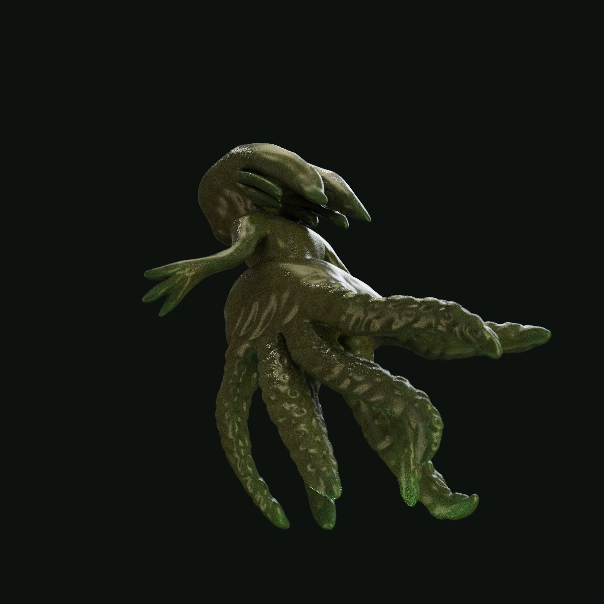 GRINDYLOW - SEA CREATURE - HARRY POTTER - MERMAID - DEMON 3D model 3D ...