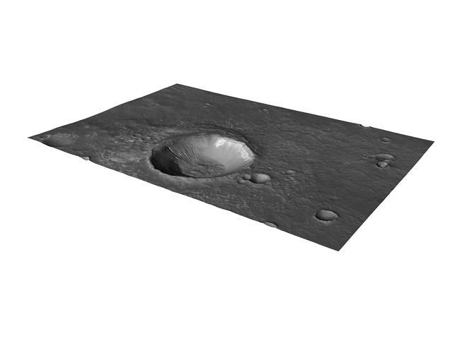 MARS VR - Crater Gully Morphology 3D model | CGTrader