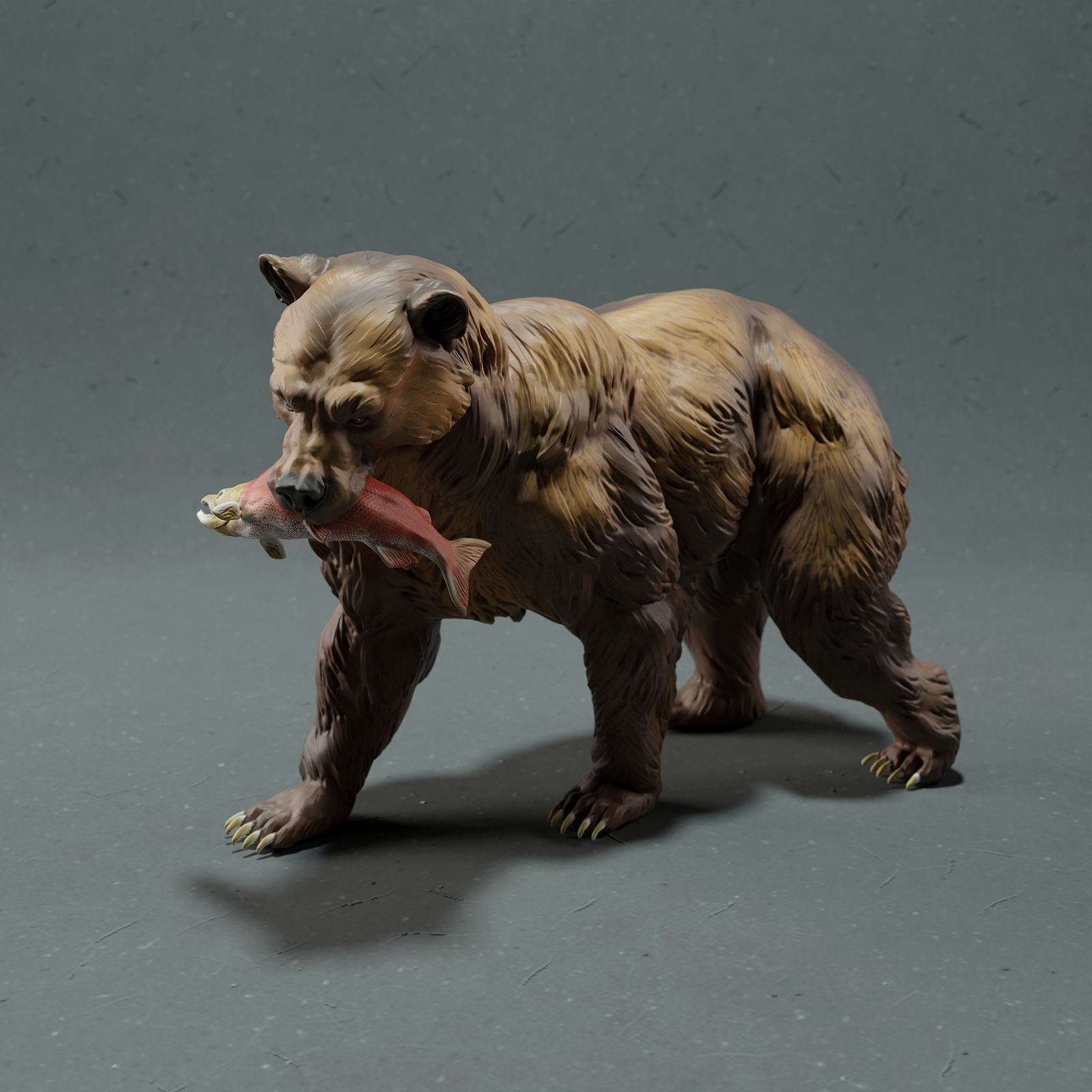 Grizzly Bear 3D model 3D printable | CGTrader