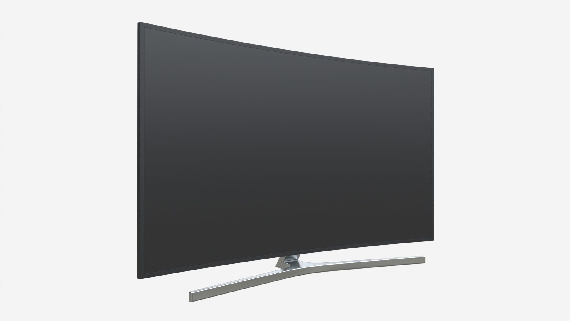 Curved Smart TV 55-inch 3D model | CGTrader