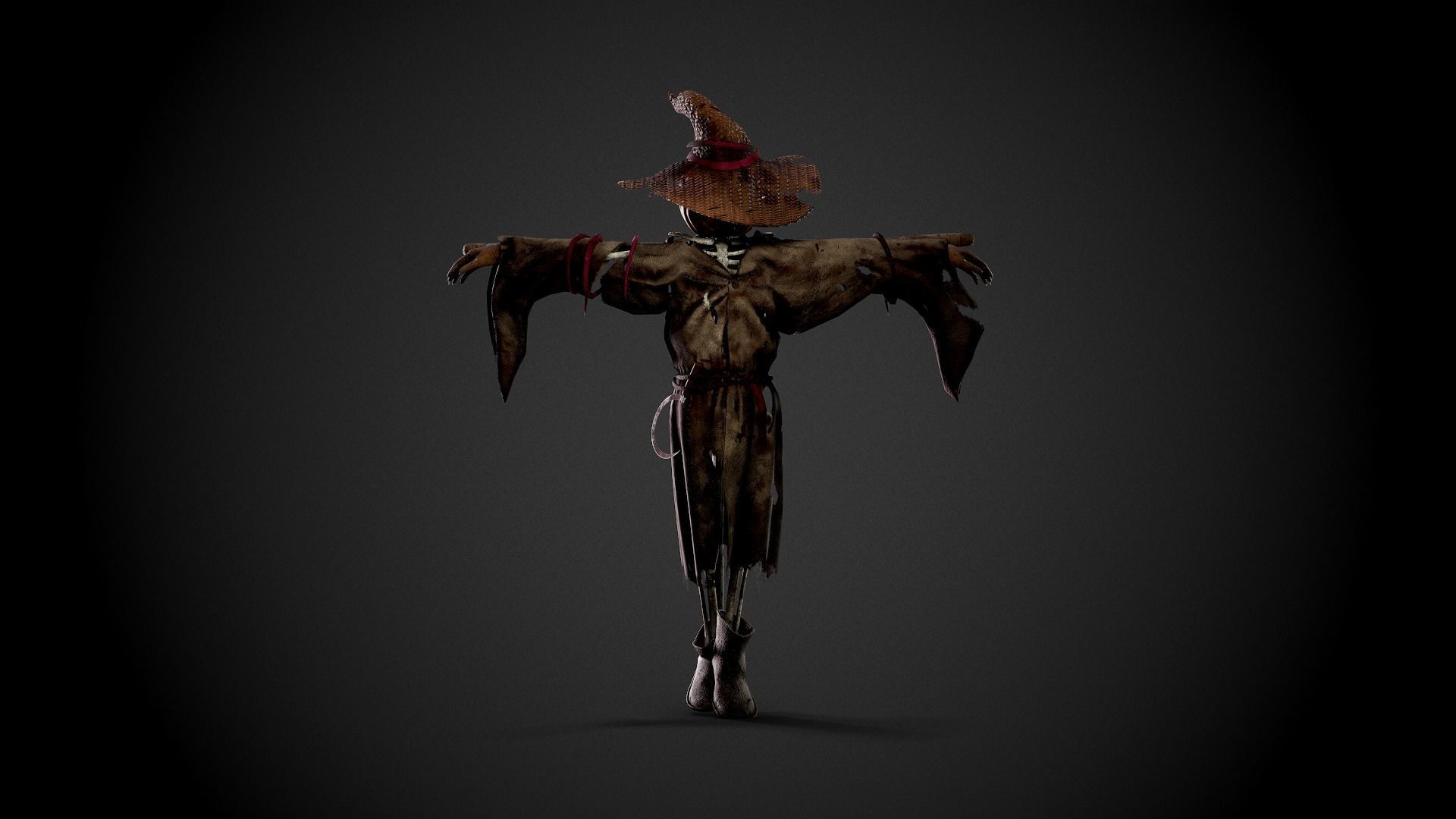 3D model Scarecrow Skeleton VR / AR / low-poly rigged | CGTrader