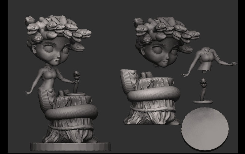 Medusa 3D model 3D printable | CGTrader