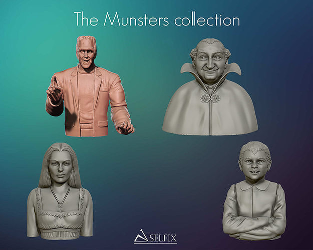 The munsters family collection | CGTrader