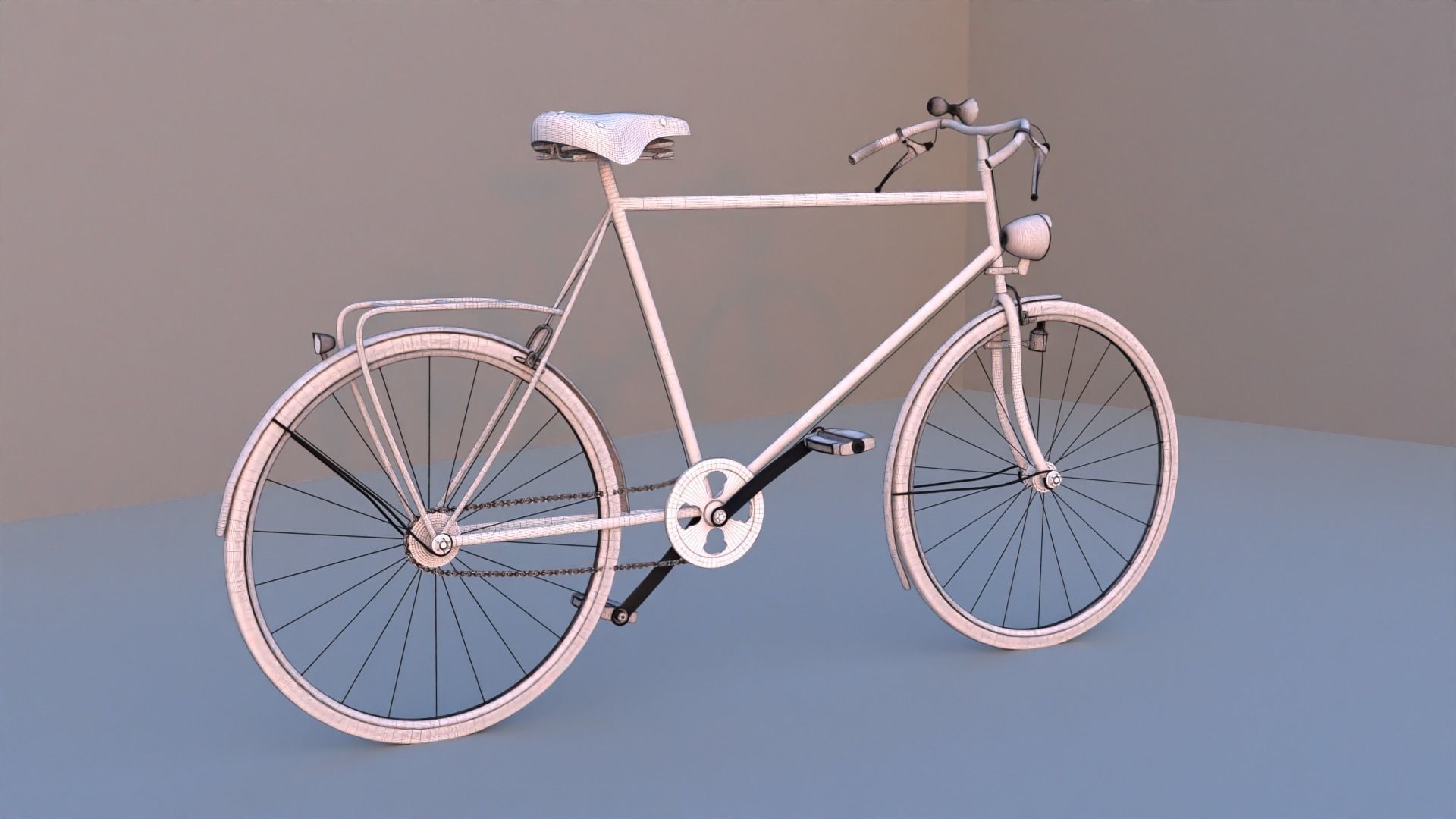 Blender Vintage Bike 3D model animated | CGTrader