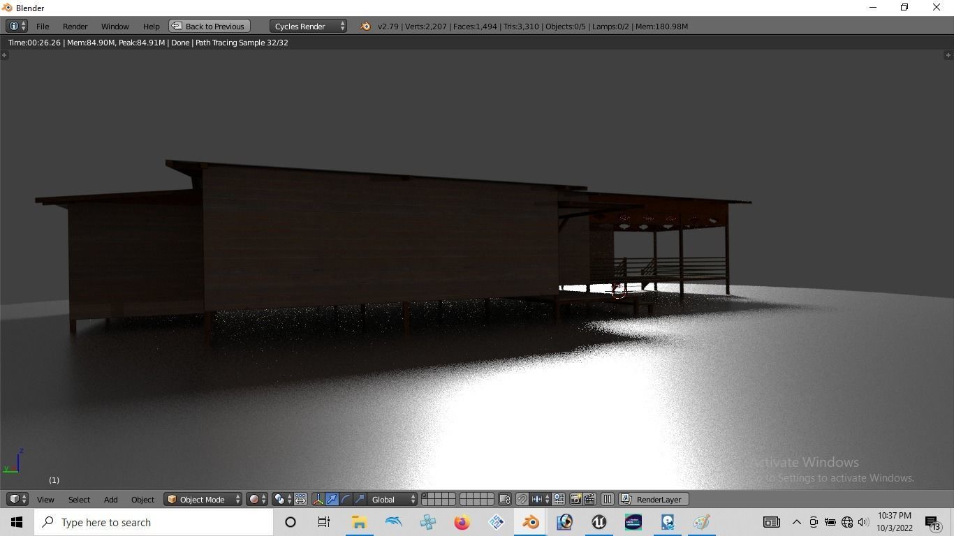 Rumah kayu panggung 011-012 3D model | CGTrader