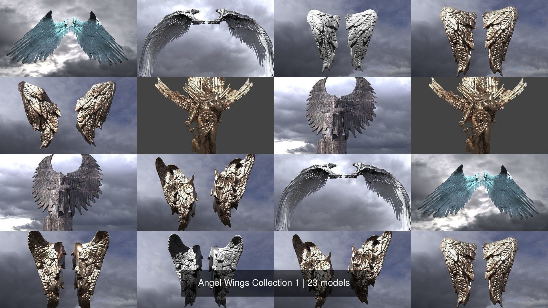 Angel Wings Collection 1 | CGTrader