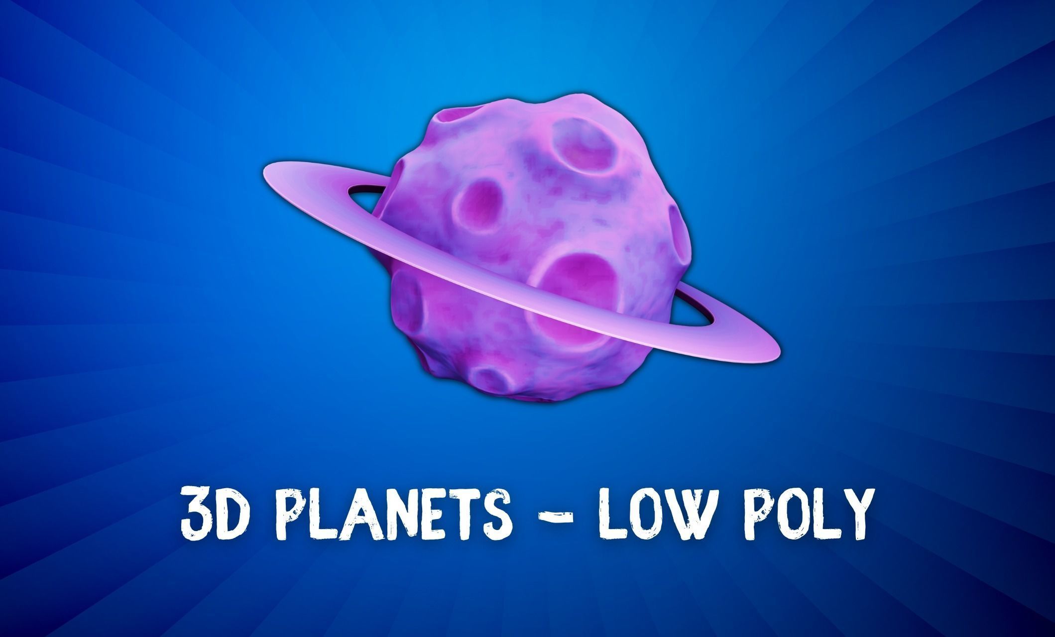 3D model Low Poly Planets - Stylized Textures - Cartoon VR / AR / low-poly | CGTrader
