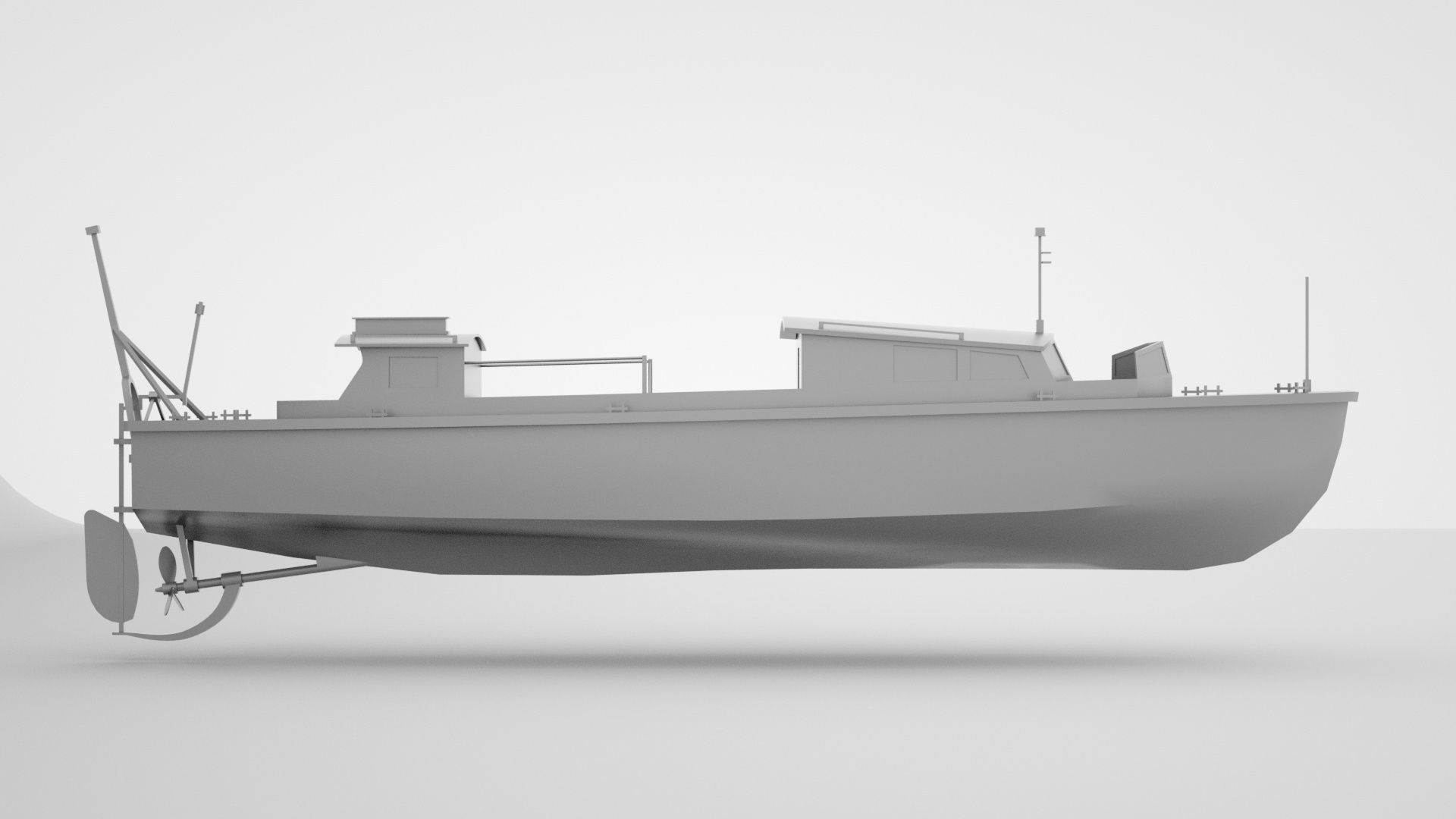 Lifeboat - Type 7 - World War 2 Warship 3D model | CGTrader