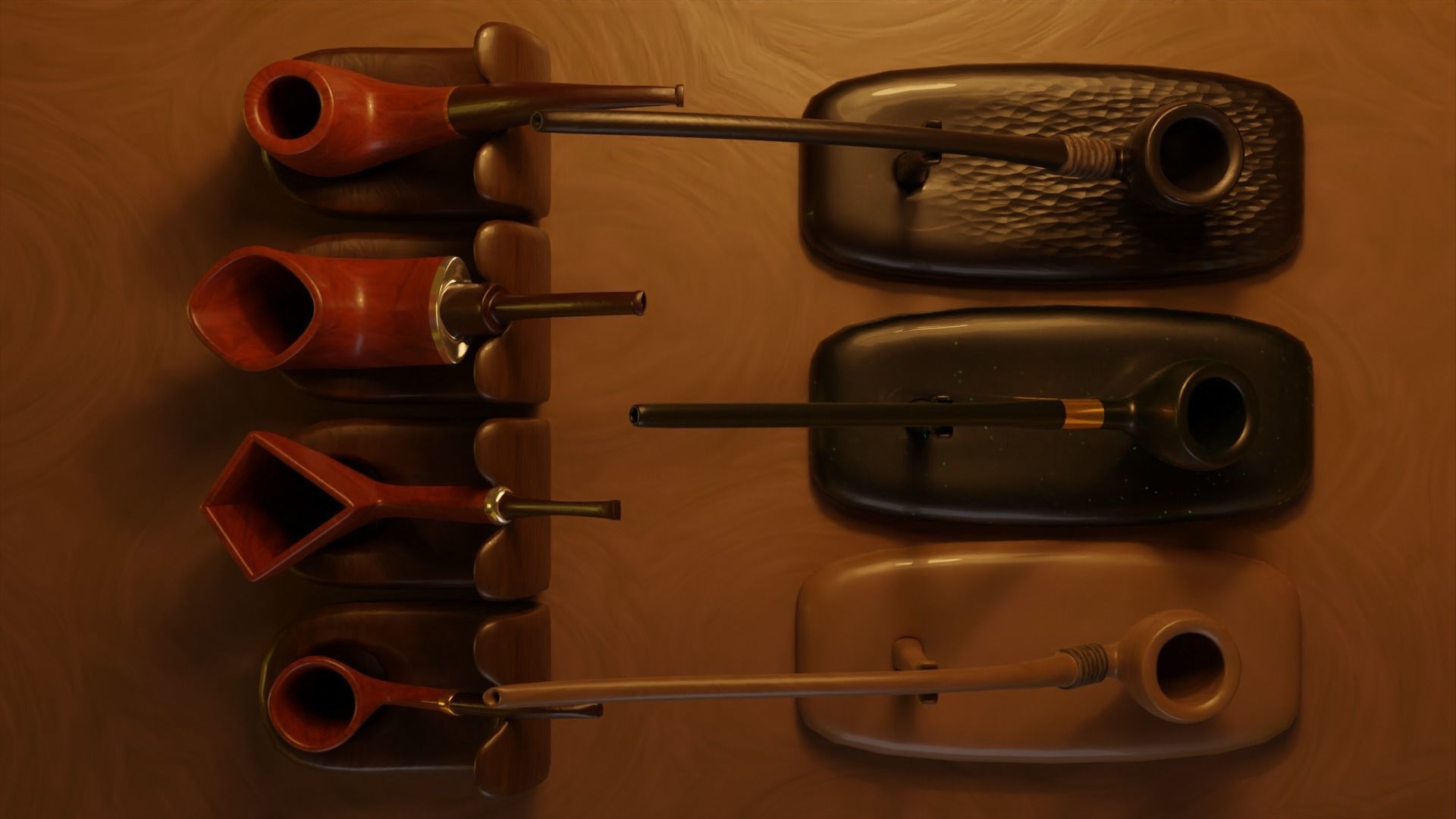 3D model Ultimate Smoking Pipe Collections VR / AR / low-poly | CGTrader