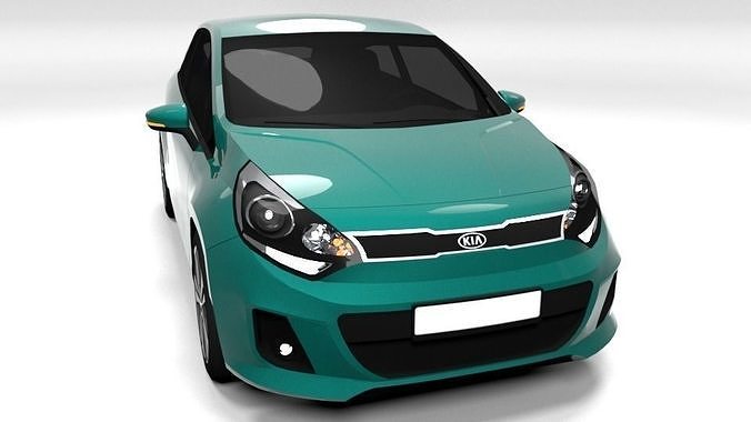 3D model KIA RIO 3DOOR 2012 LOWPOLY VR / AR / low-poly | CGTrader