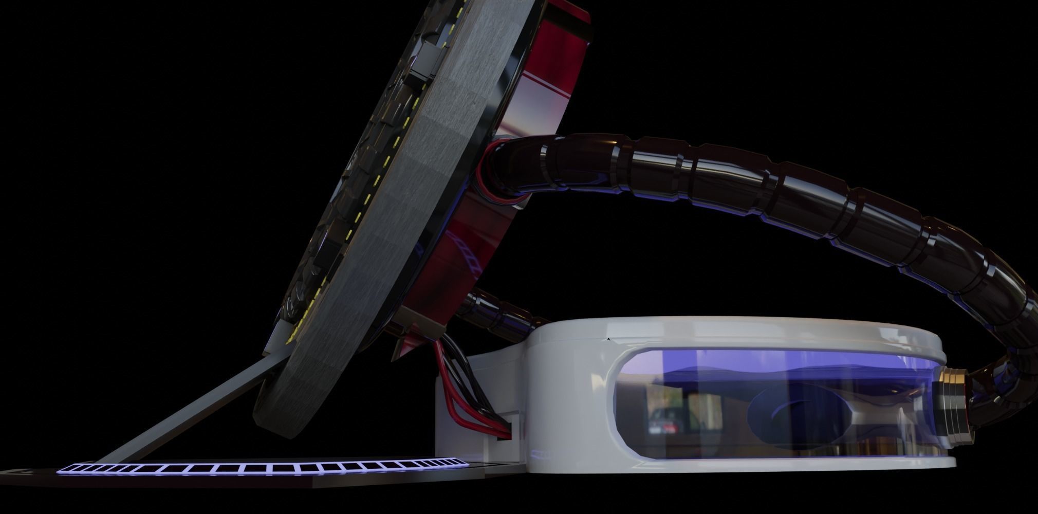 Sci Fi time travel portal free 3D model | CGTrader