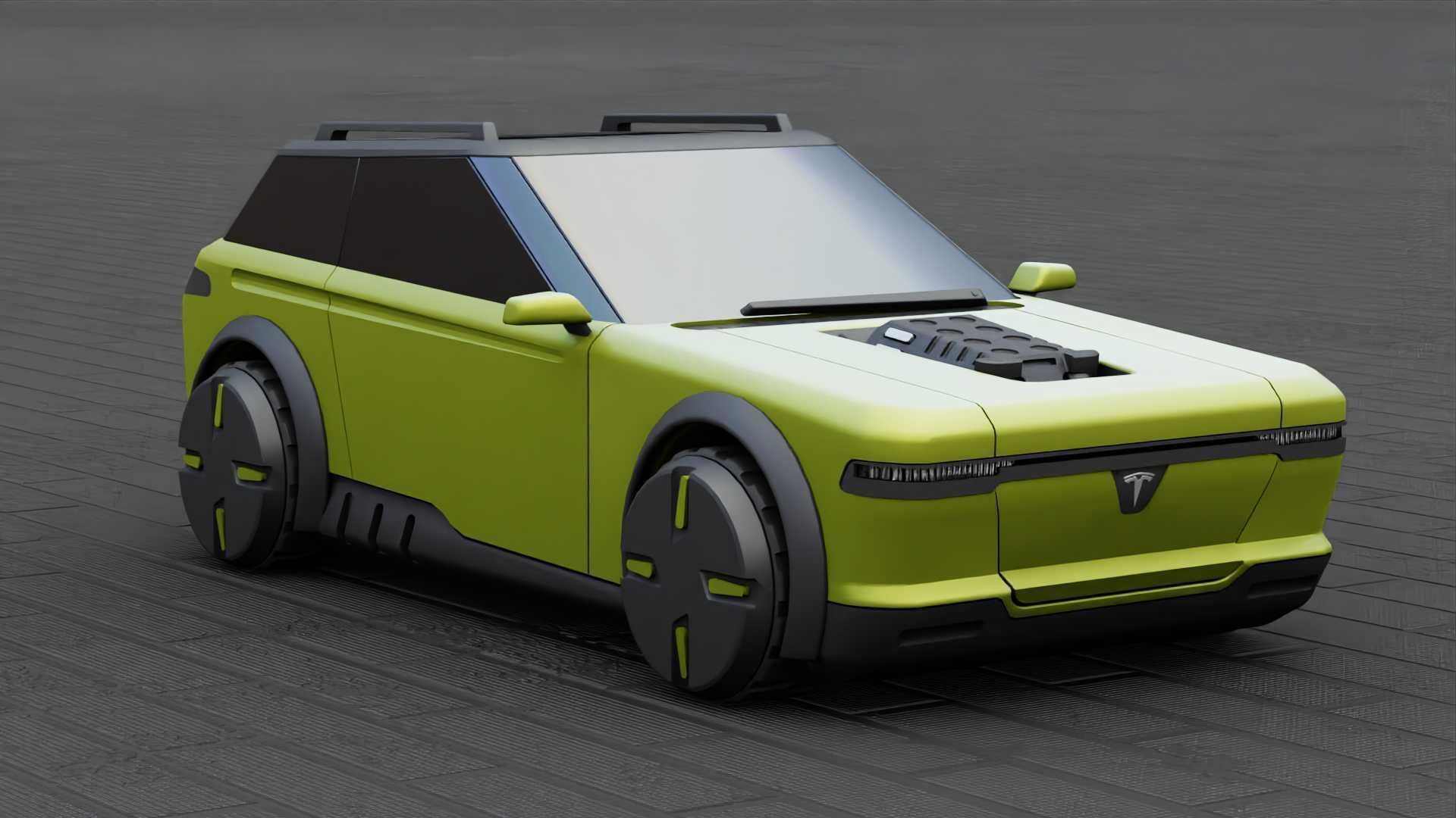 TESLA CONCEPT SUV RIGGED 3D model rigged | CGTrader