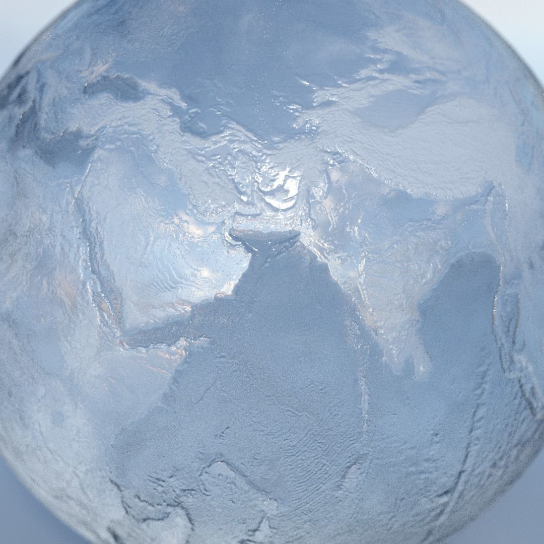 Ice World Globe 3D model | CGTrader