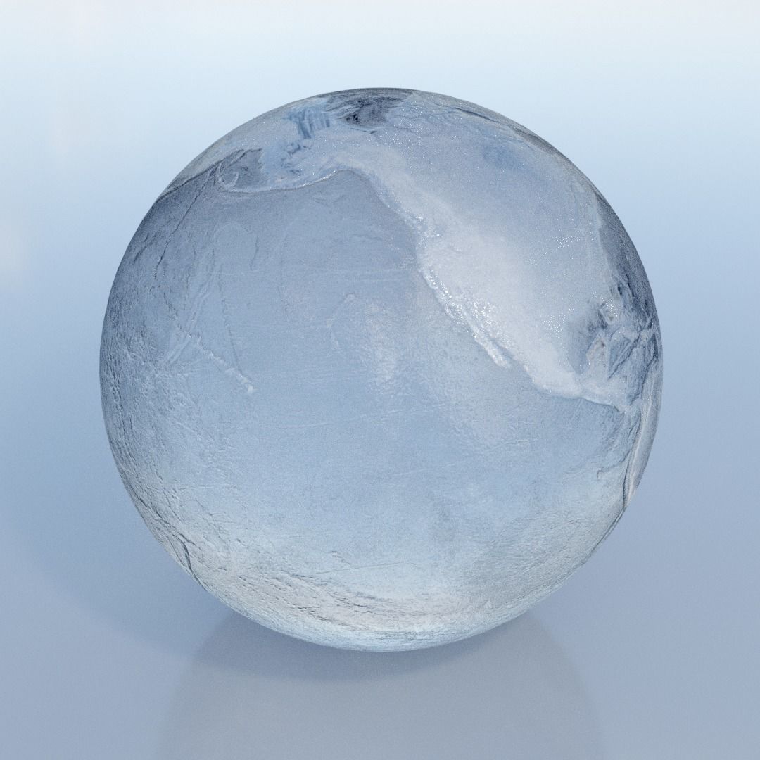 Ice World Globe 3D model | CGTrader