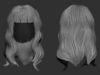 28 Female hair 3D model | CGTrader