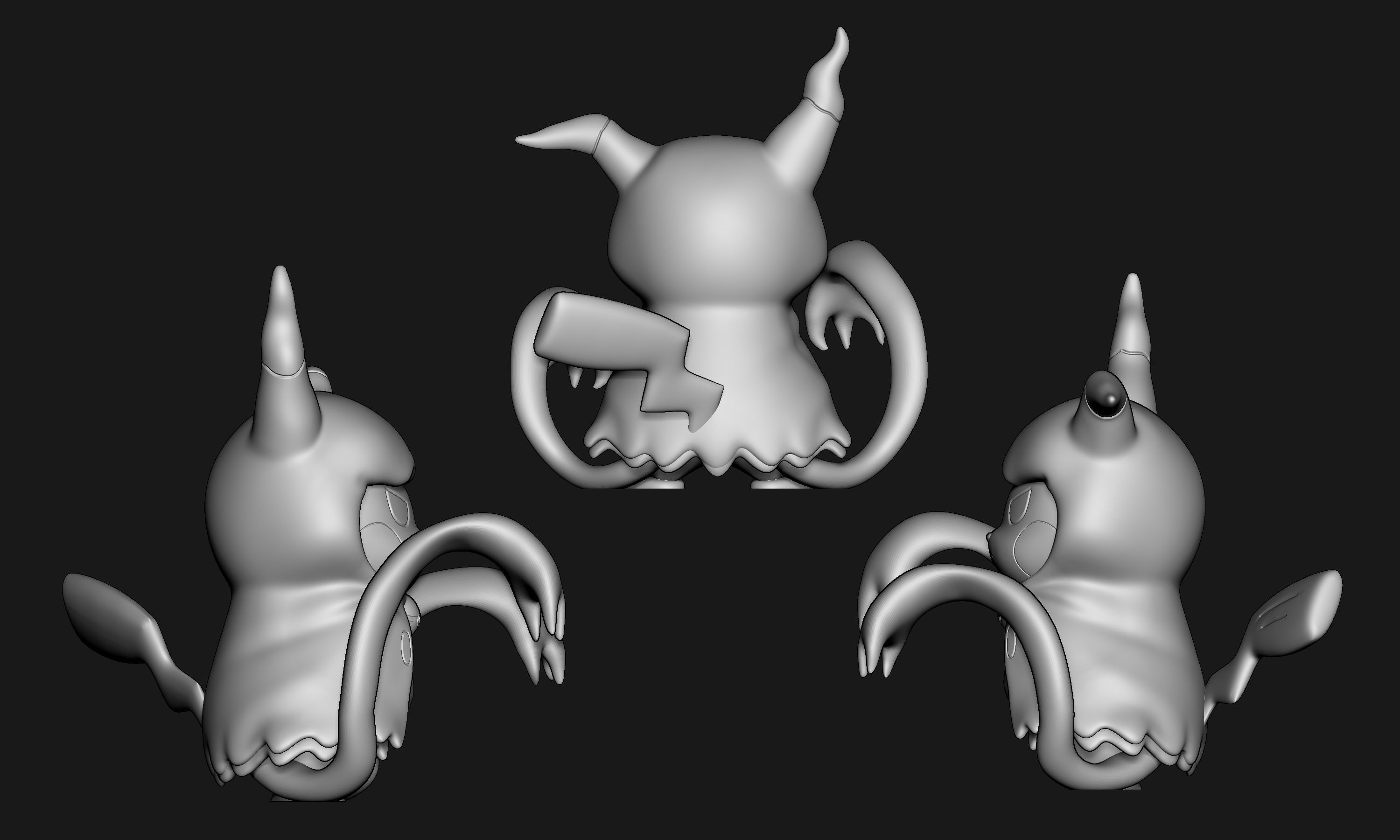 Pokemon - Pikachu Cosplay Mimikyu free 3D model 3D printable | CGTrader