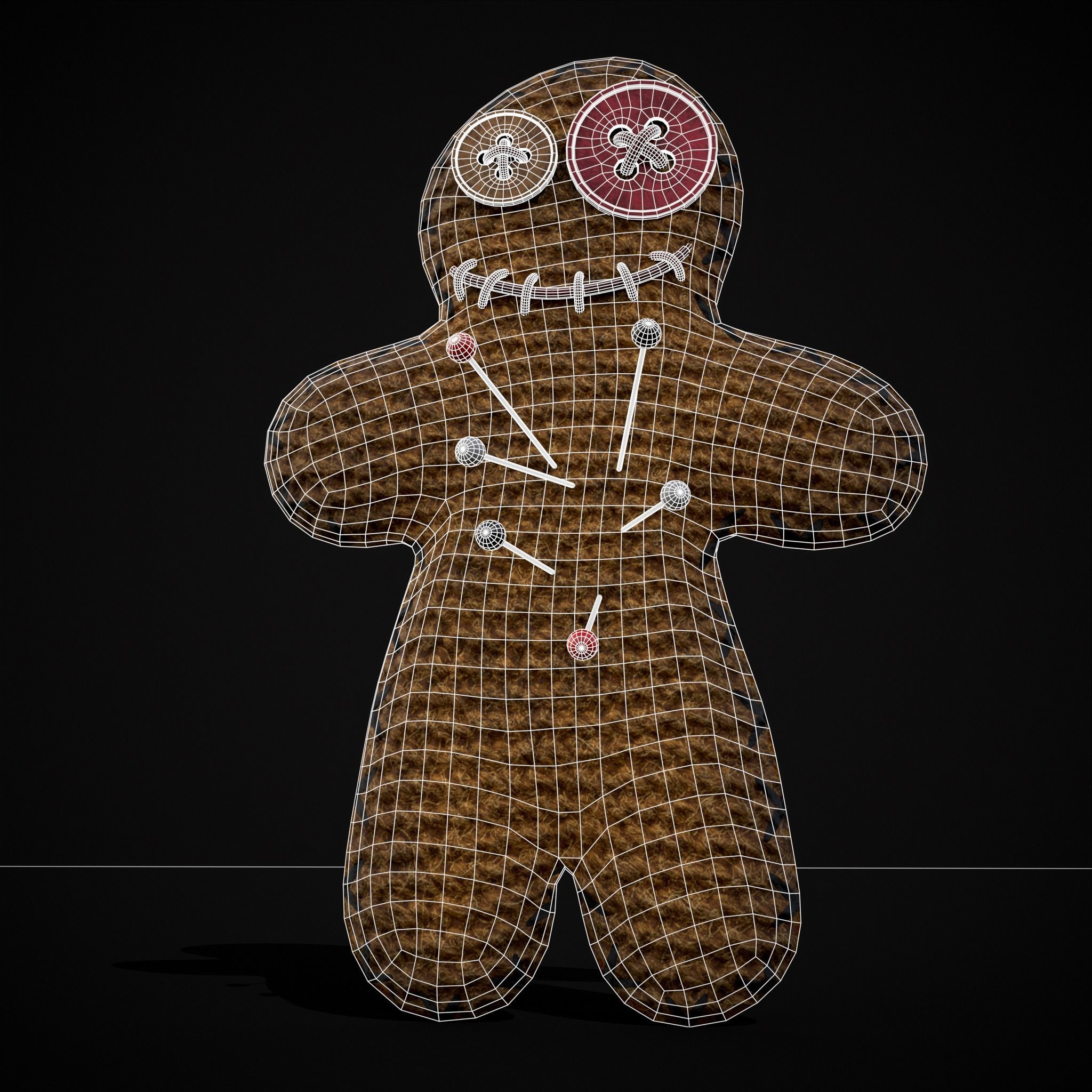 Simple Burlap Pin Effigy free VR / AR / low-poly 3D model | CGTrader