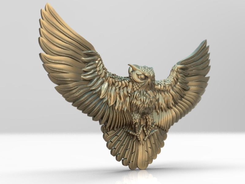 The Owl 3D model 3D printable | CGTrader