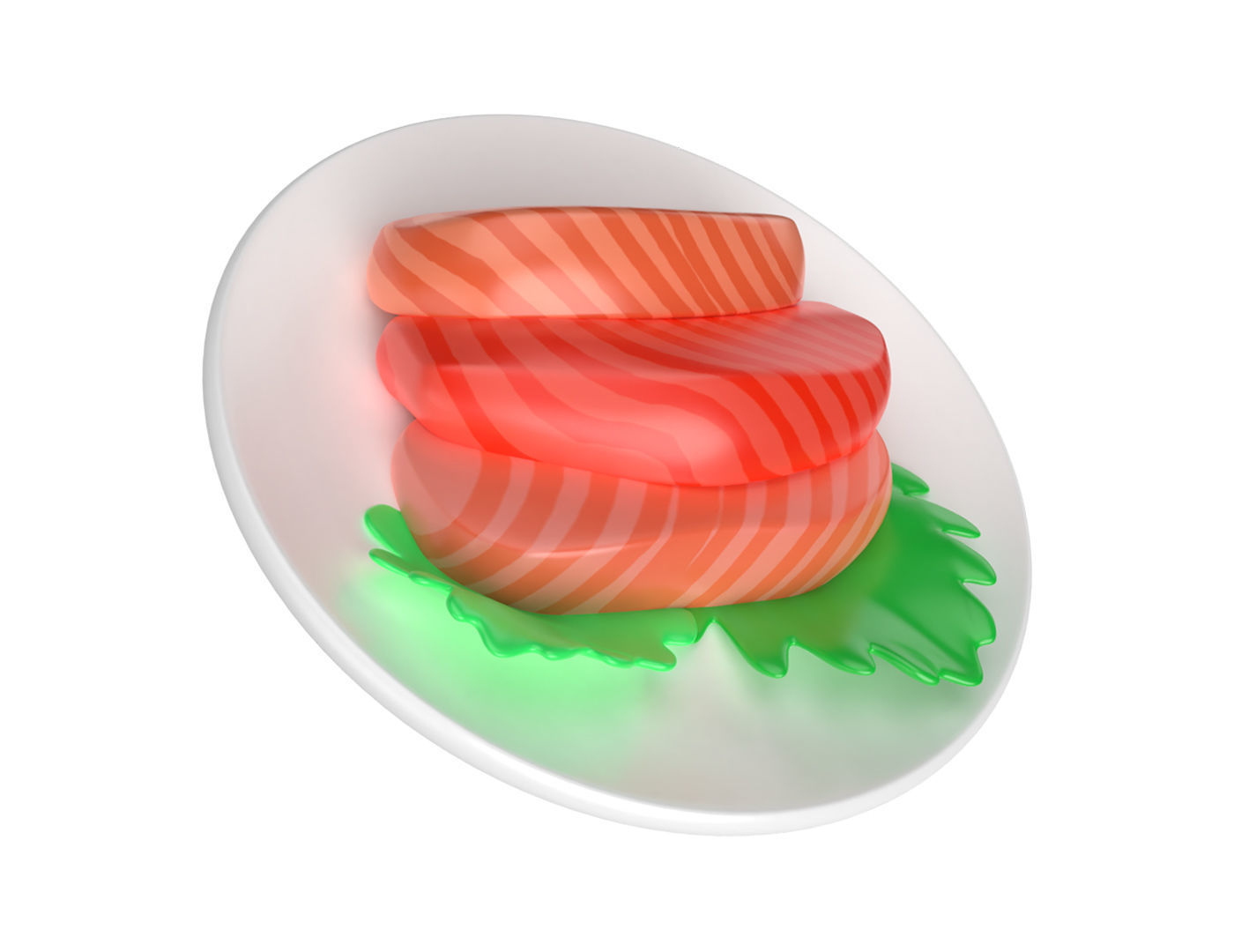 3D model Cartoon Sashimi VR / AR / low-poly | CGTrader