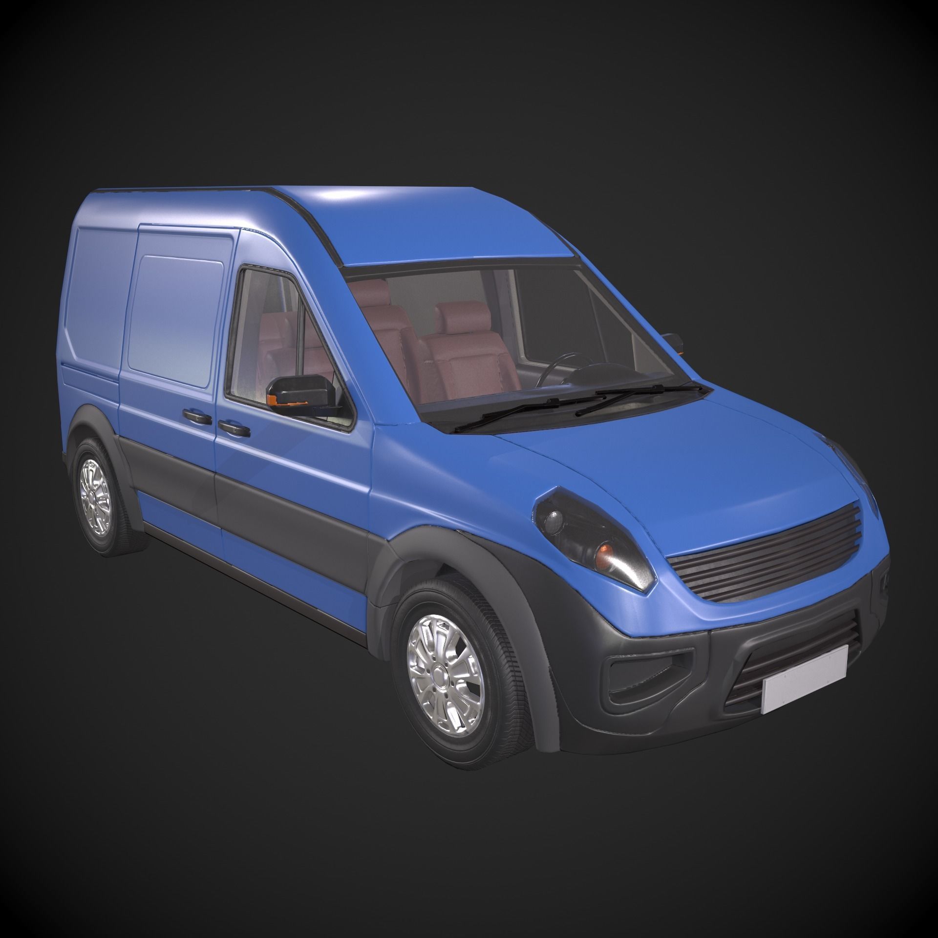 3D model Generic Van VR / AR / low-poly | CGTrader