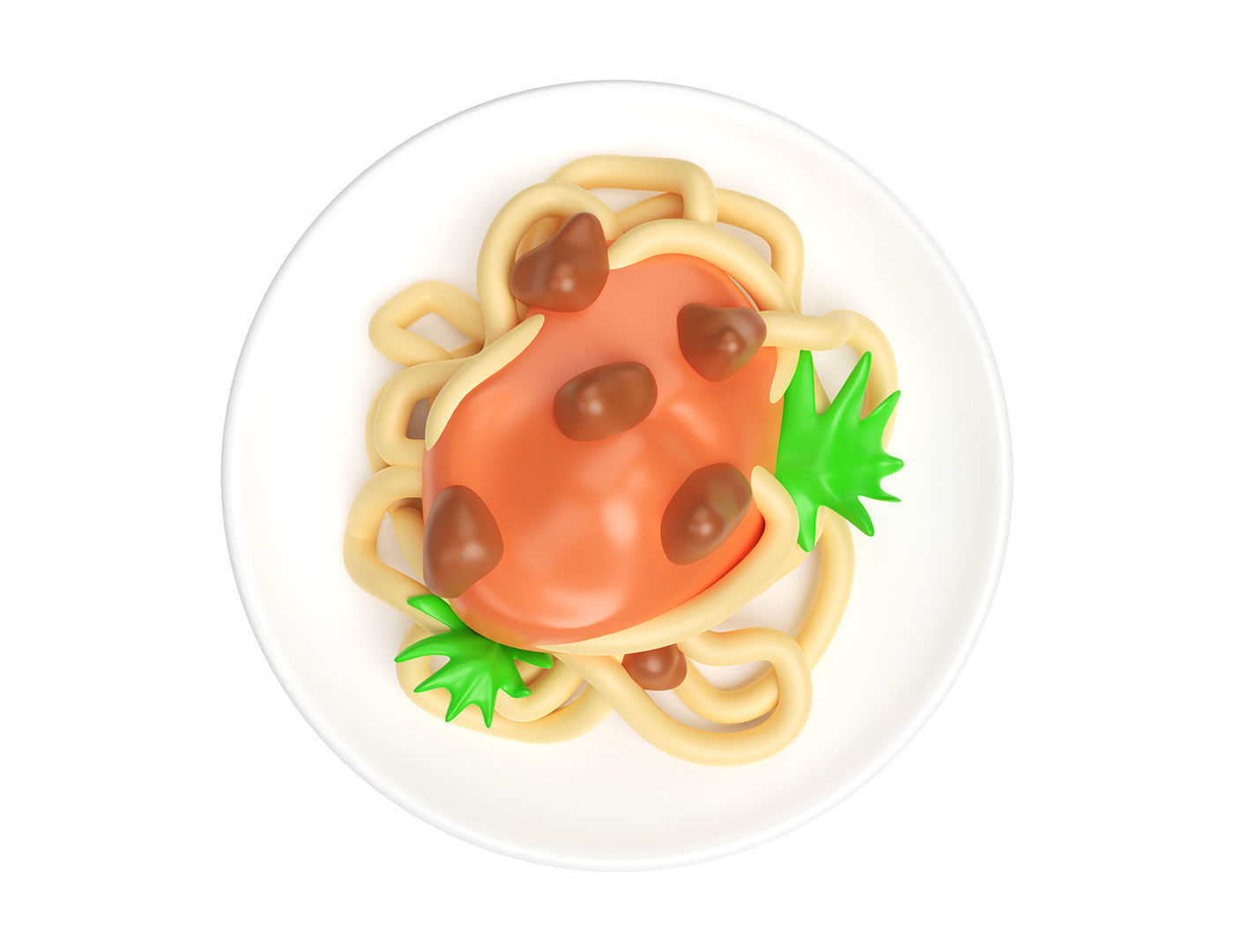 3D model Cartoon Spaghetti Pasta VR / AR / low-poly | CGTrader