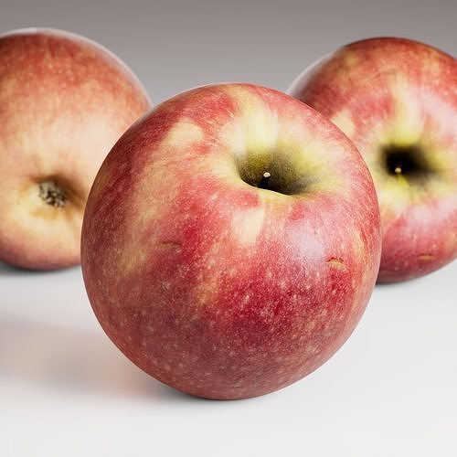 Low Poly Apple scan PBR game ready free VR / AR / low-poly 3D model ...
