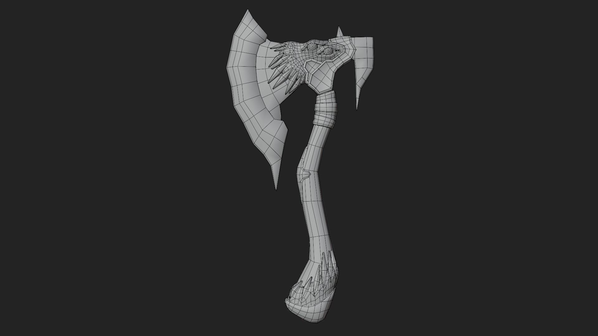 3D model Stylized Axe DEViL AXE VR / AR / low-poly | CGTrader