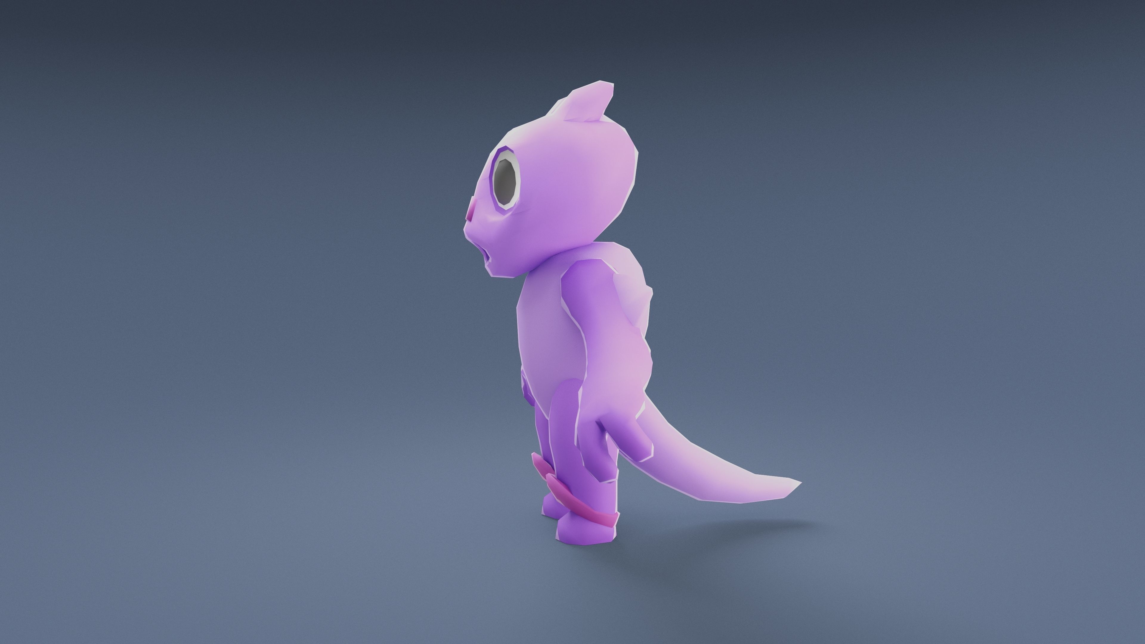 3D model Cartoon Characters - Small Fury Warrior VR / AR / low-poly ...