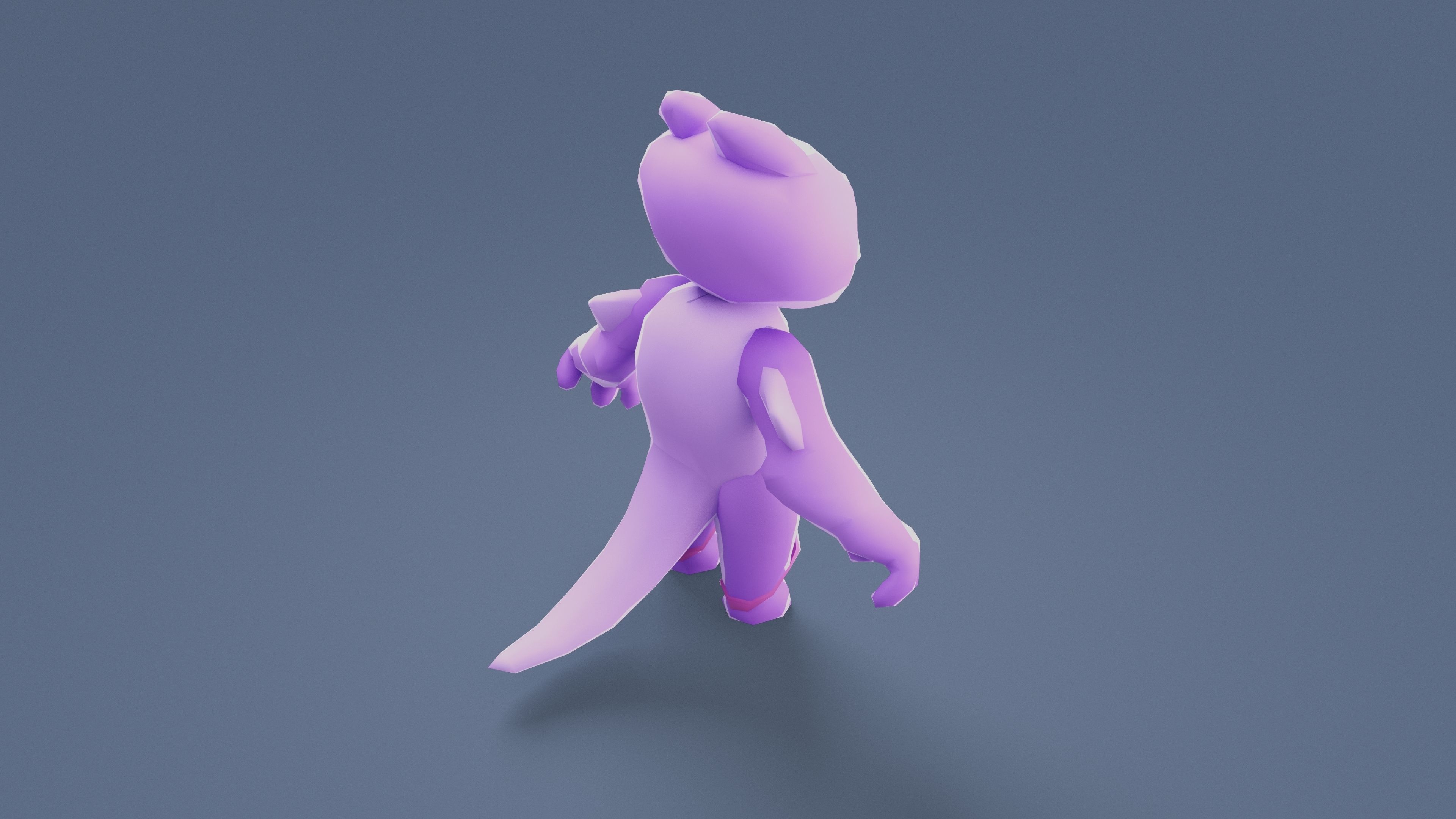 3D model Cartoon Characters - Small Fury Warrior VR / AR / low-poly ...