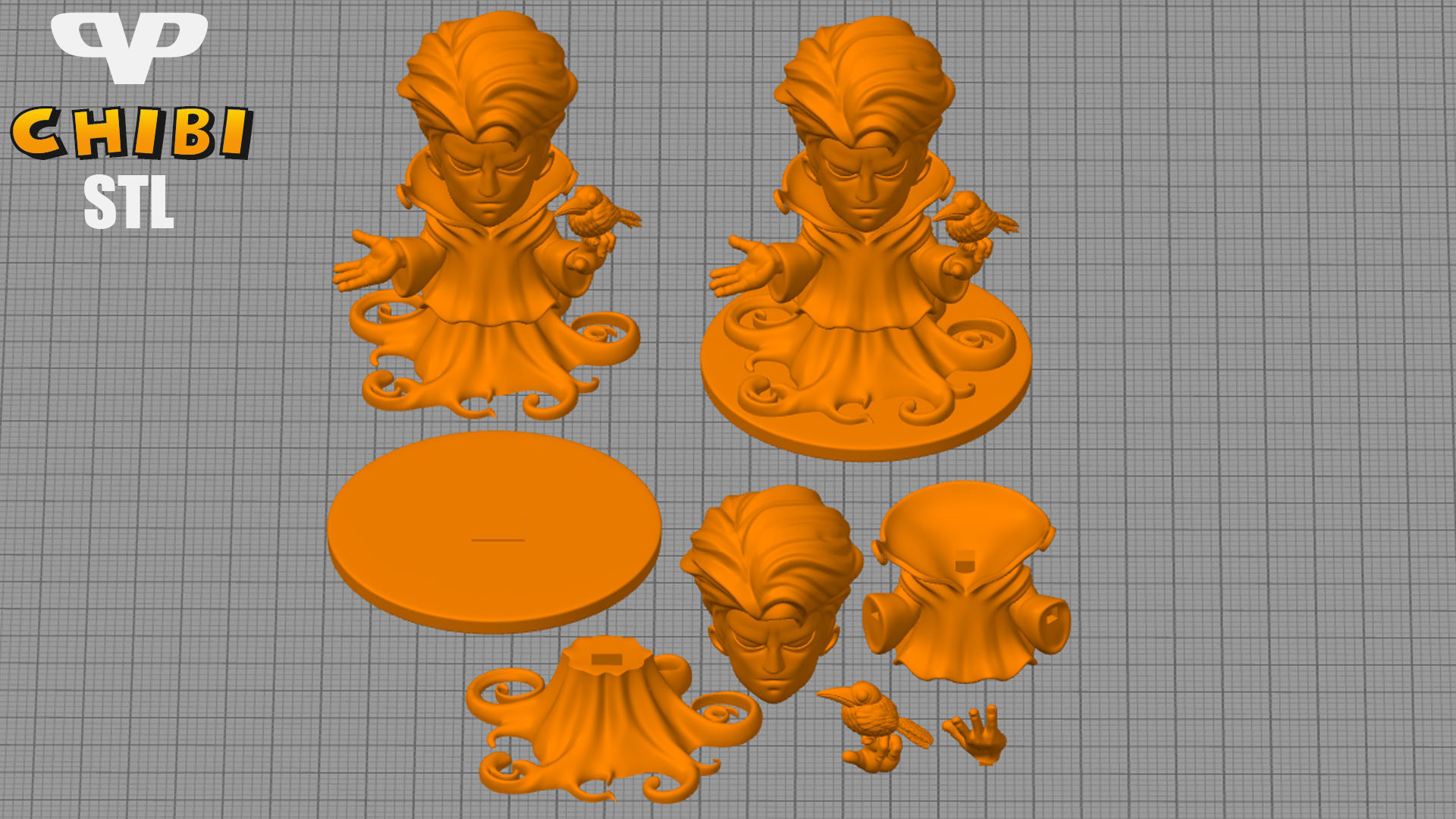 Sandman Dream Chibi STL for 3D Printing ChibiSTL 3DXM 3D model 3D ...