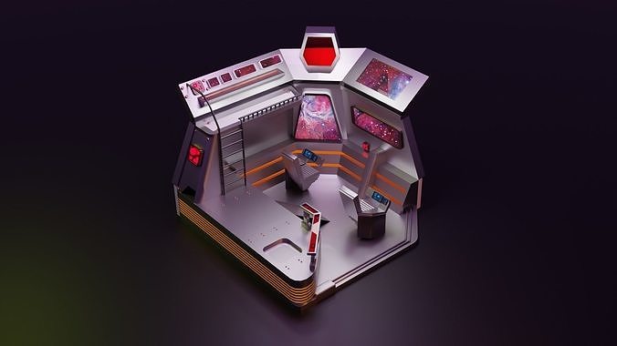 Spaceship Bridge 3D model | CGTrader
