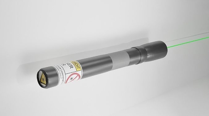 Laserpointer laser attached to wall 3D model | CGTrader