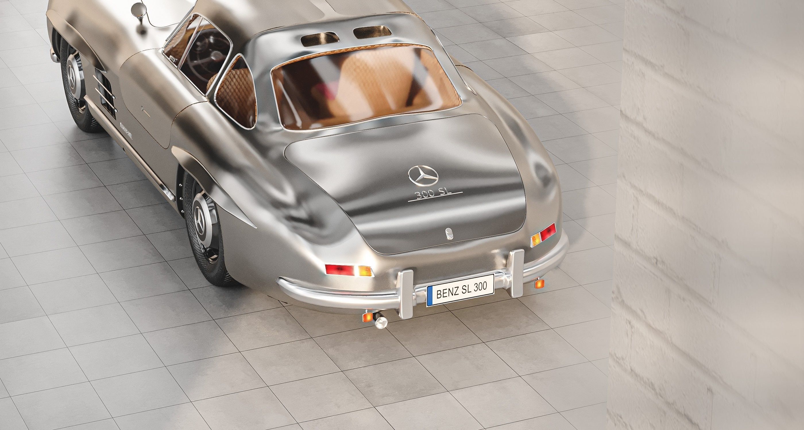 3D model Mercedes Benz 300 SL VR / AR / low-poly | CGTrader