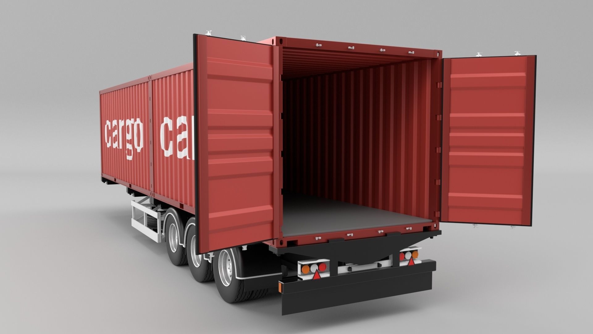 Container cargo truck 3D model | CGTrader