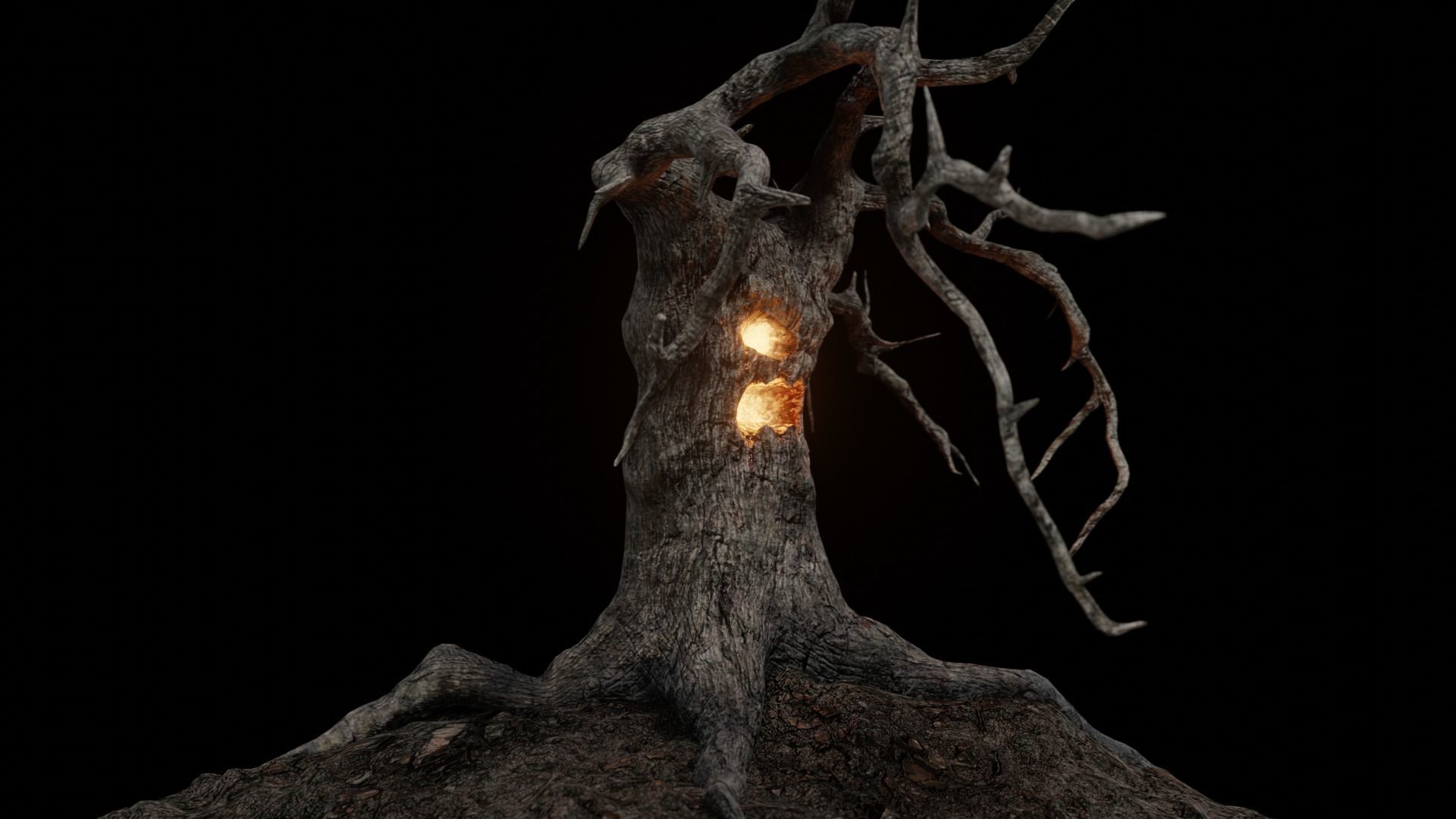 3D model Haunted Ghost Tree VR / AR / low-poly | CGTrader