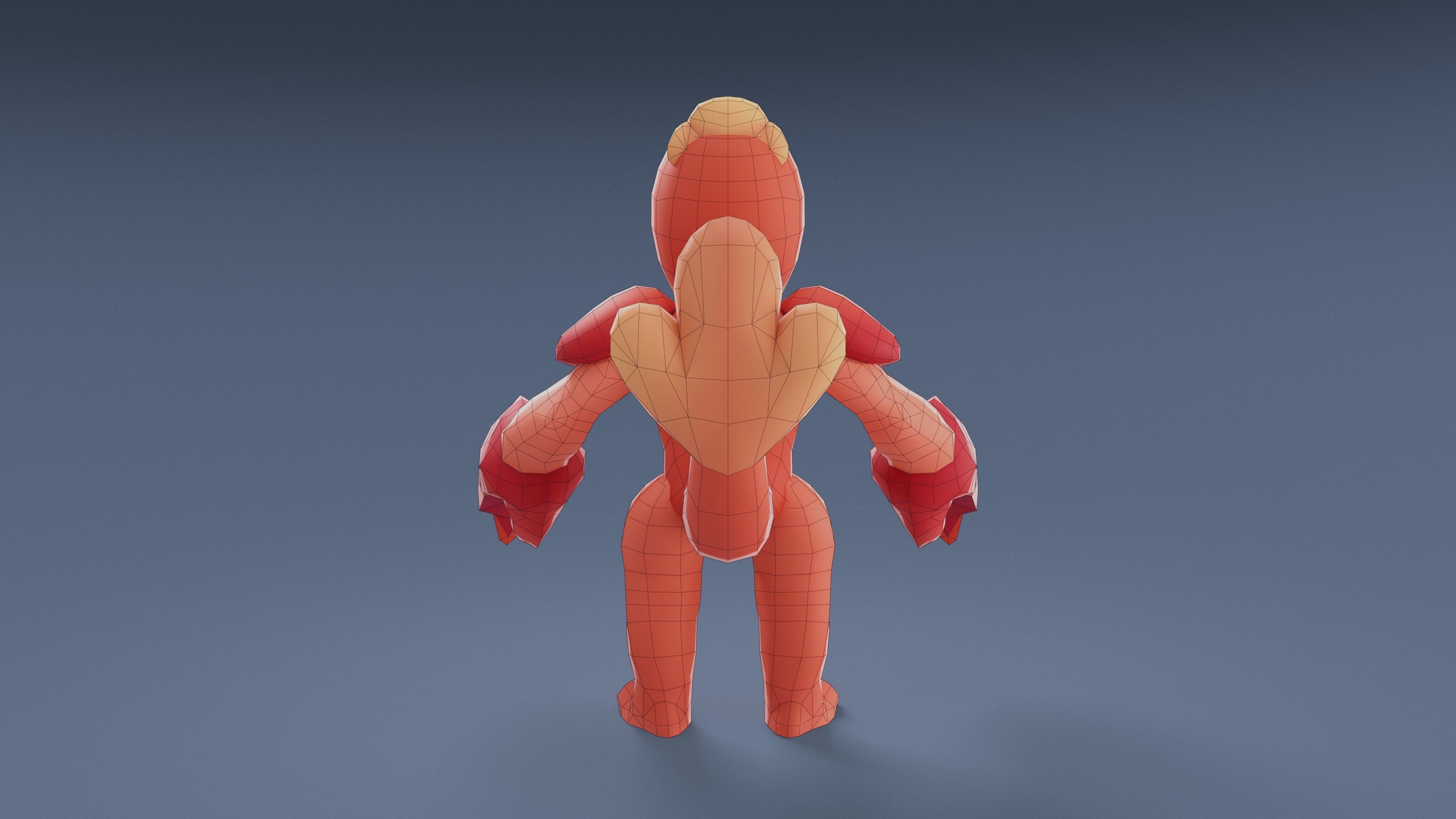 3D model Cartoon Characters - Big Lobster Warrior VR / AR / low-poly ...