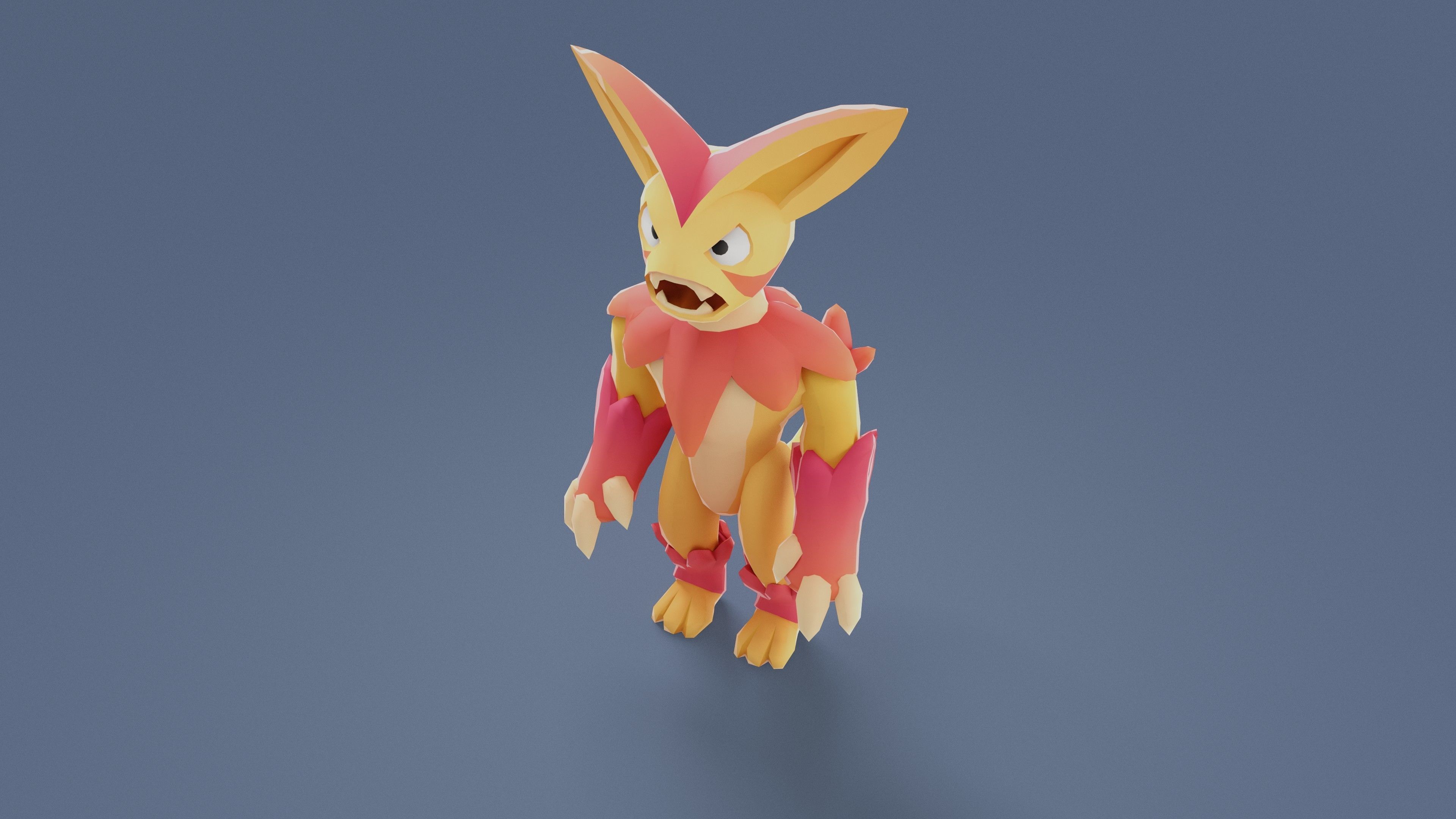 3D model Cartoon Characters - Evolution Lynx Warrior VR / AR / low-poly ...