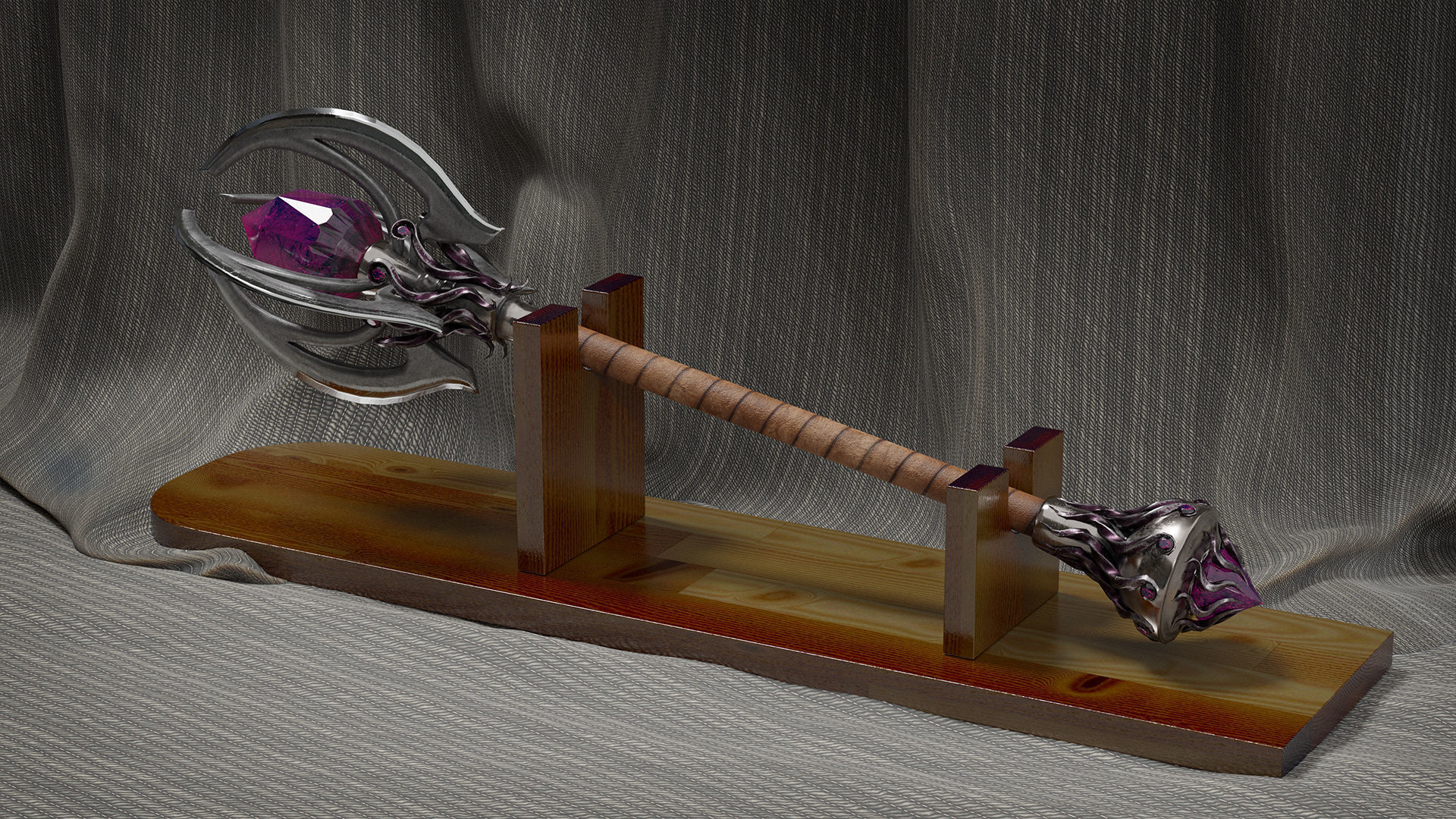 3D model mace-axe 3d lowpoly VR / AR / low-poly | CGTrader