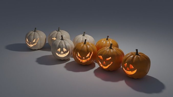 High Quality Jack O Lanterns 4K 3D model | CGTrader