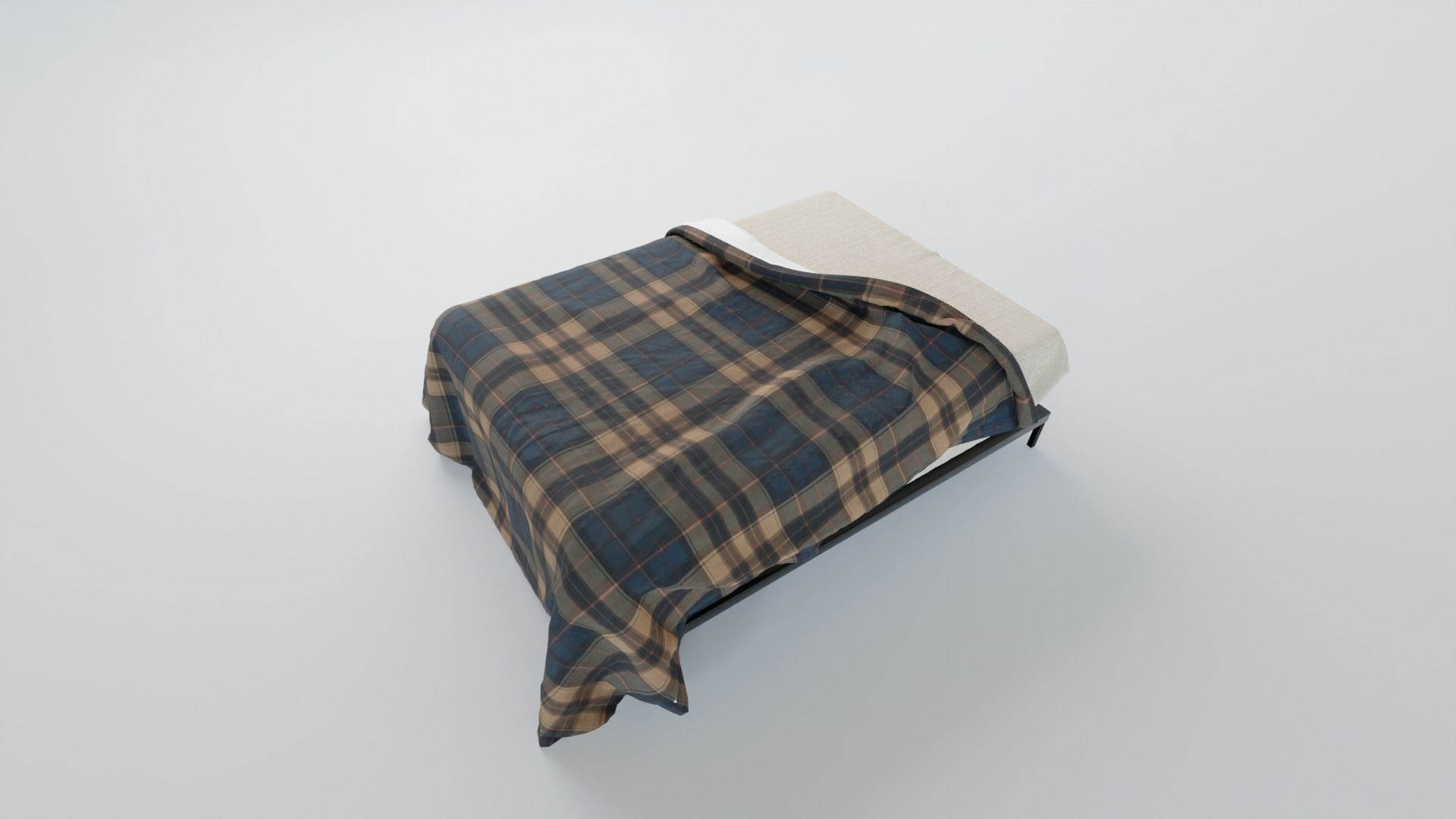Unmade Bed free 3D model | CGTrader