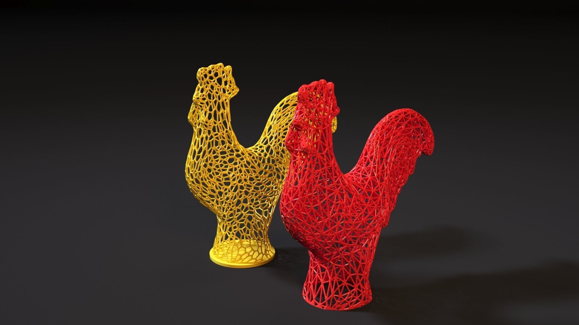 Rooster 3D model 3D printable | CGTrader