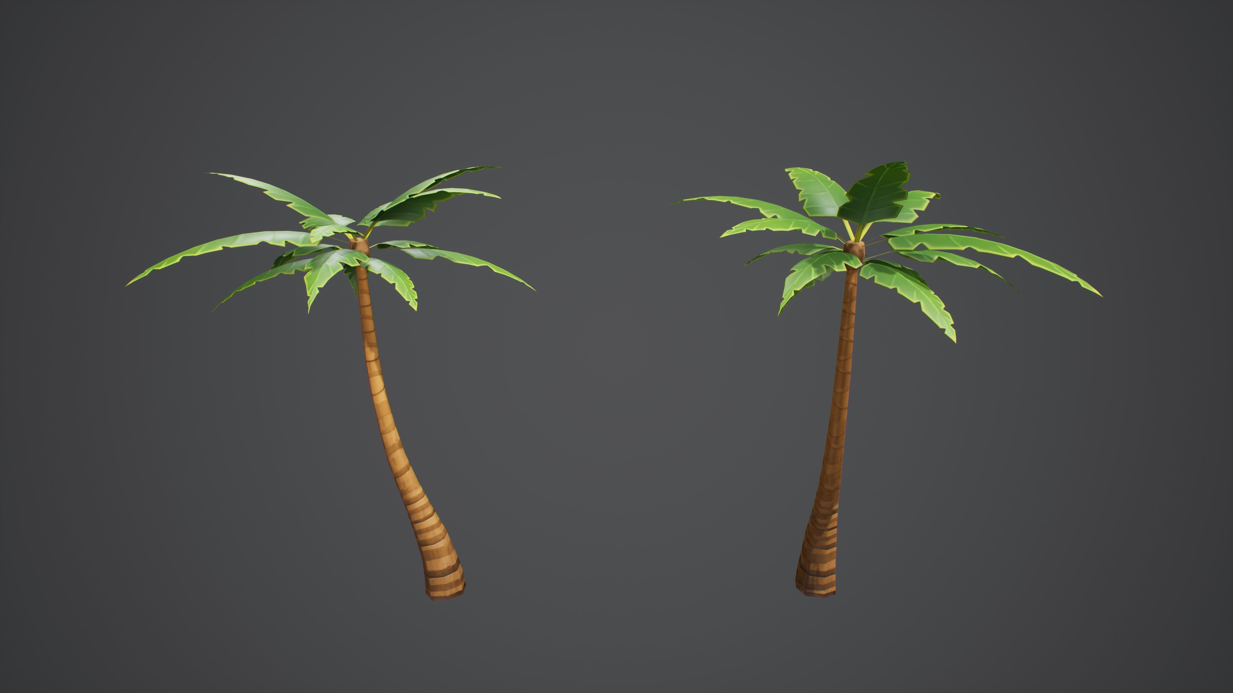 3D model Stylized Palm Tree 01 VR / AR / low-poly | CGTrader
