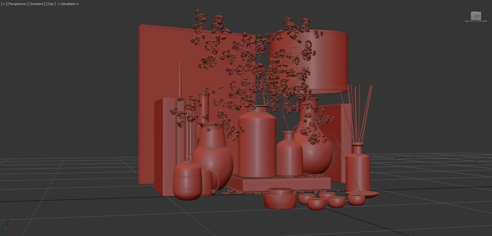 Decor Set 065 3d Model Cgtrader