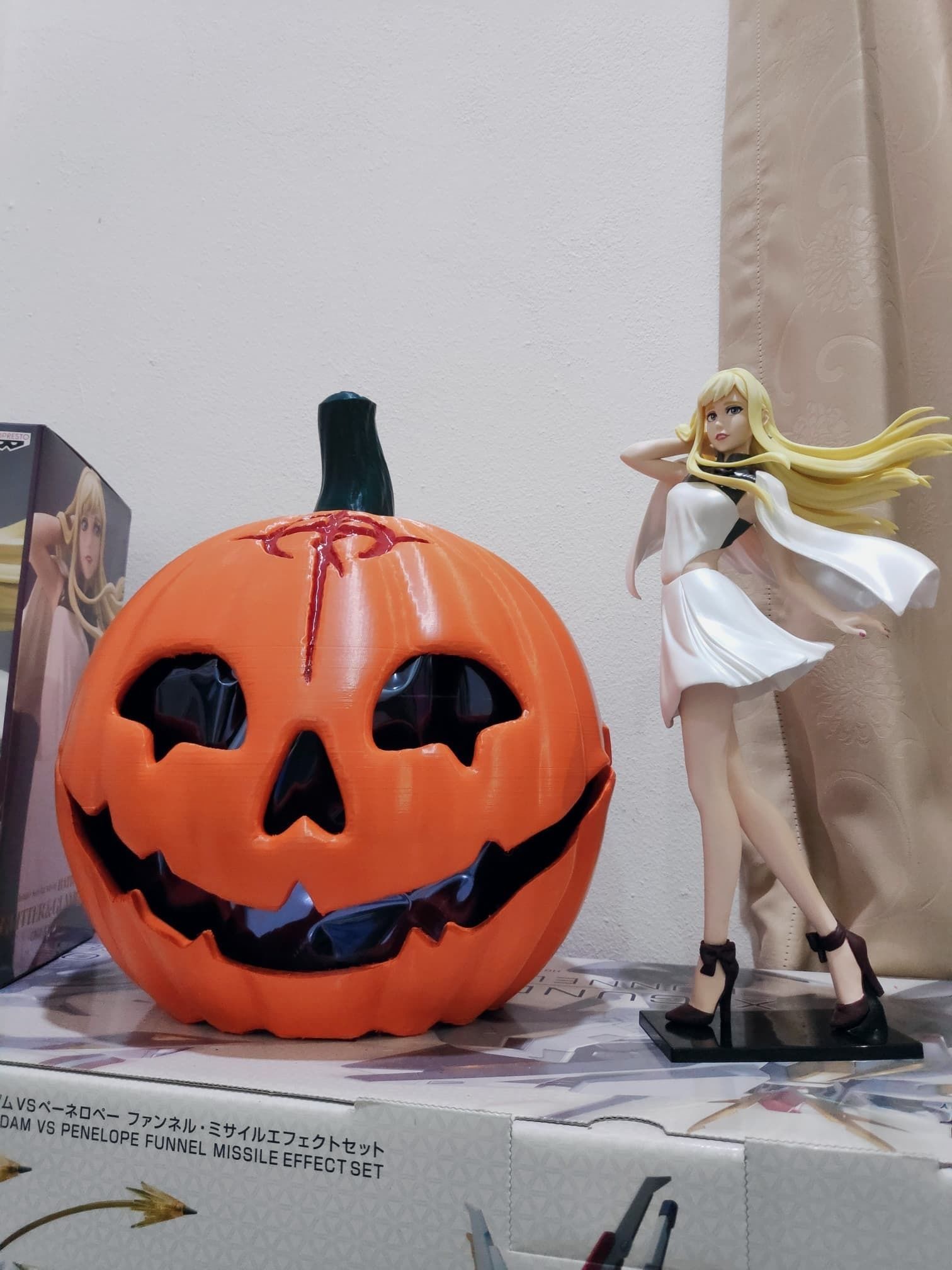 Fake mafty pumpkin helmet 3D model 3D printable | CGTrader